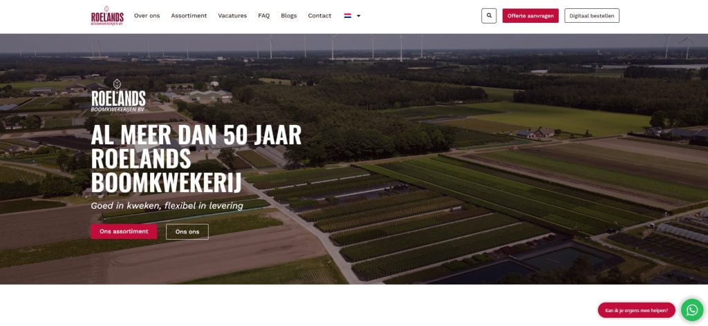Blogpost - Nieuwe website Roelands Boomkwekerijen BV - Roelands ...